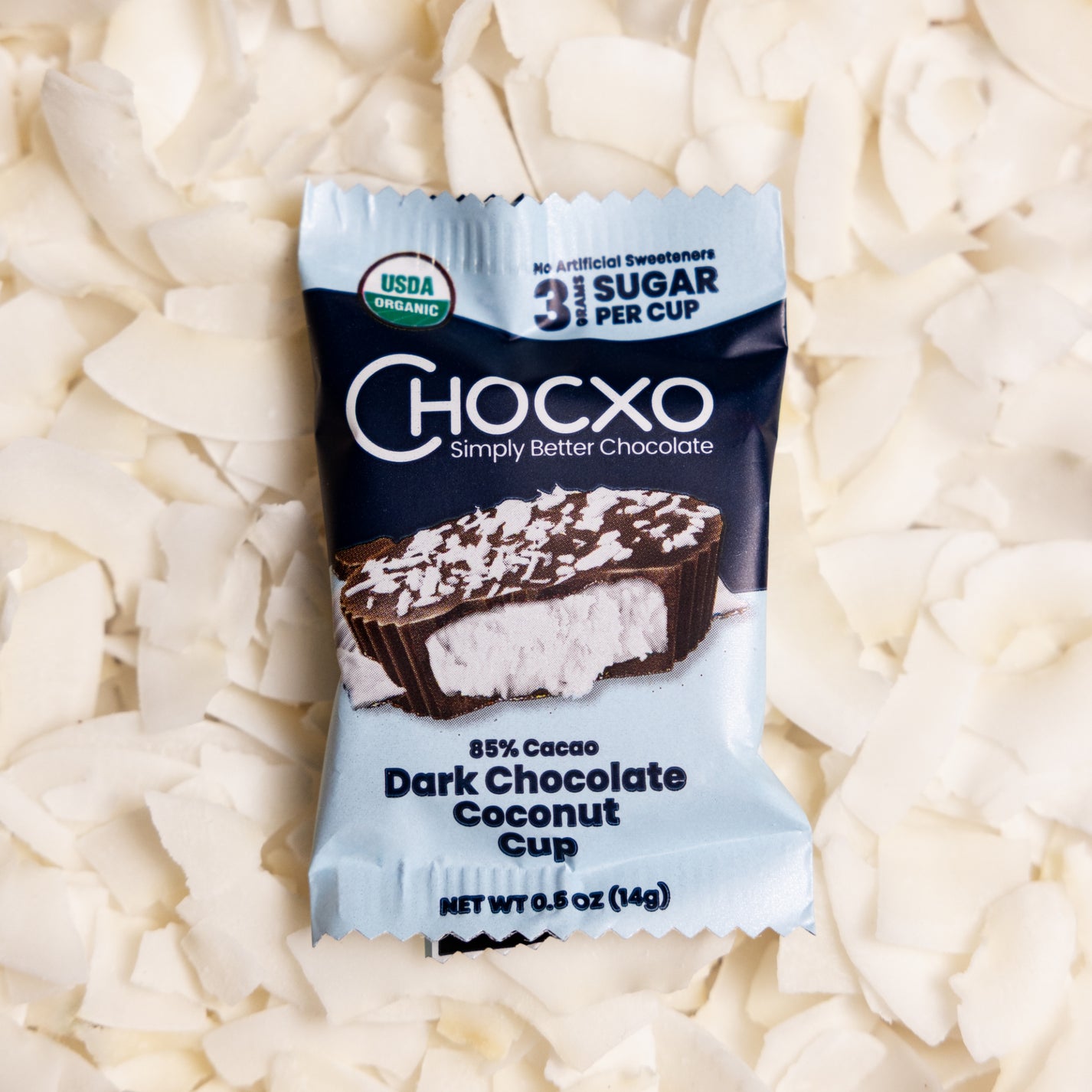 Dark Chocolate Coconut Cups – Chocxo
