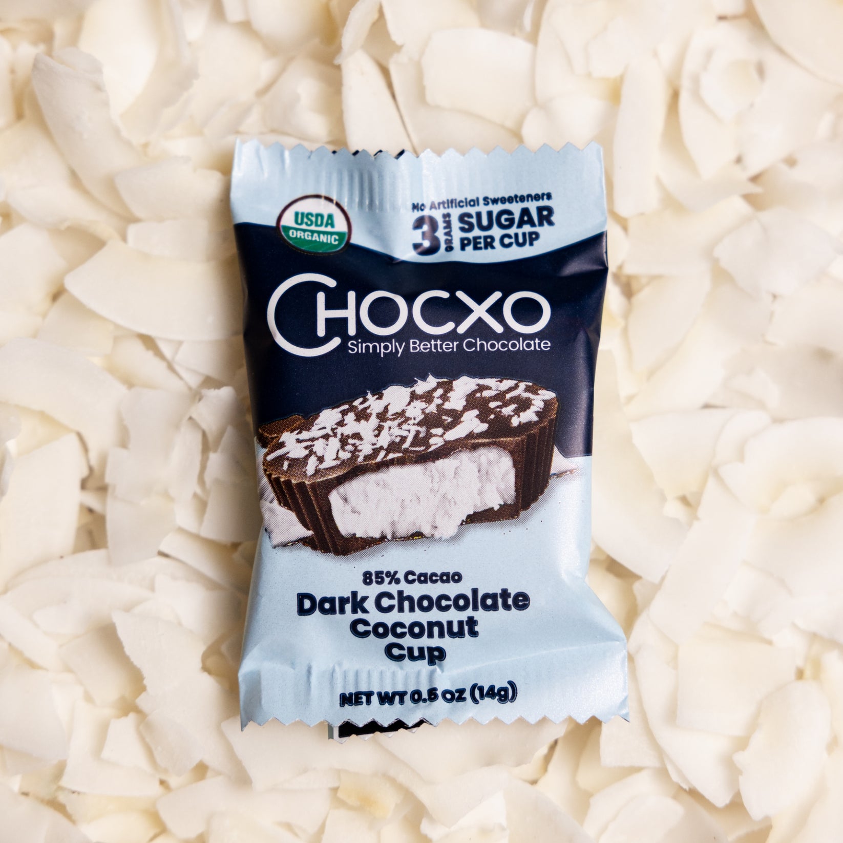 Dark Chocolate Coconut Cups – Chocxo