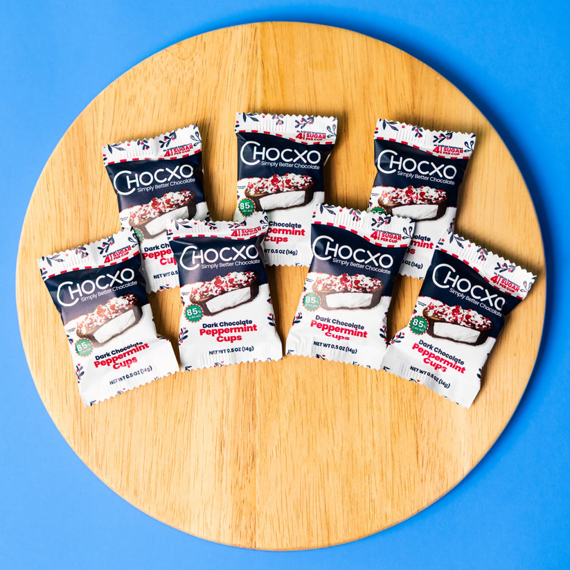 Dark Chocolate Peppermint Cups – Chocxo
