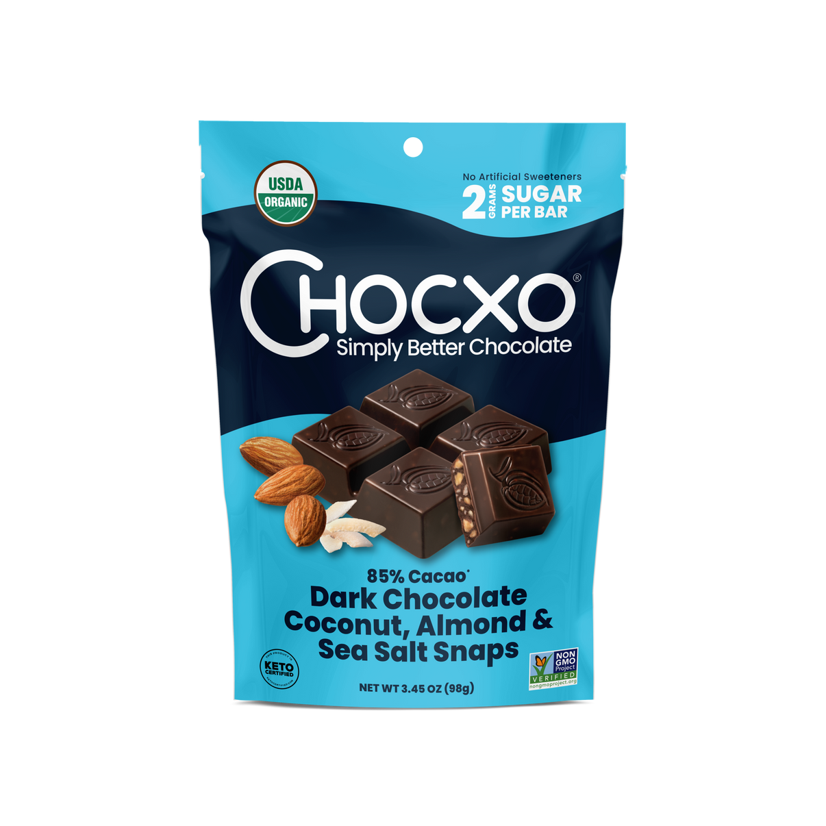 Sea Salt Almond Snaps | Chocxo Snacks