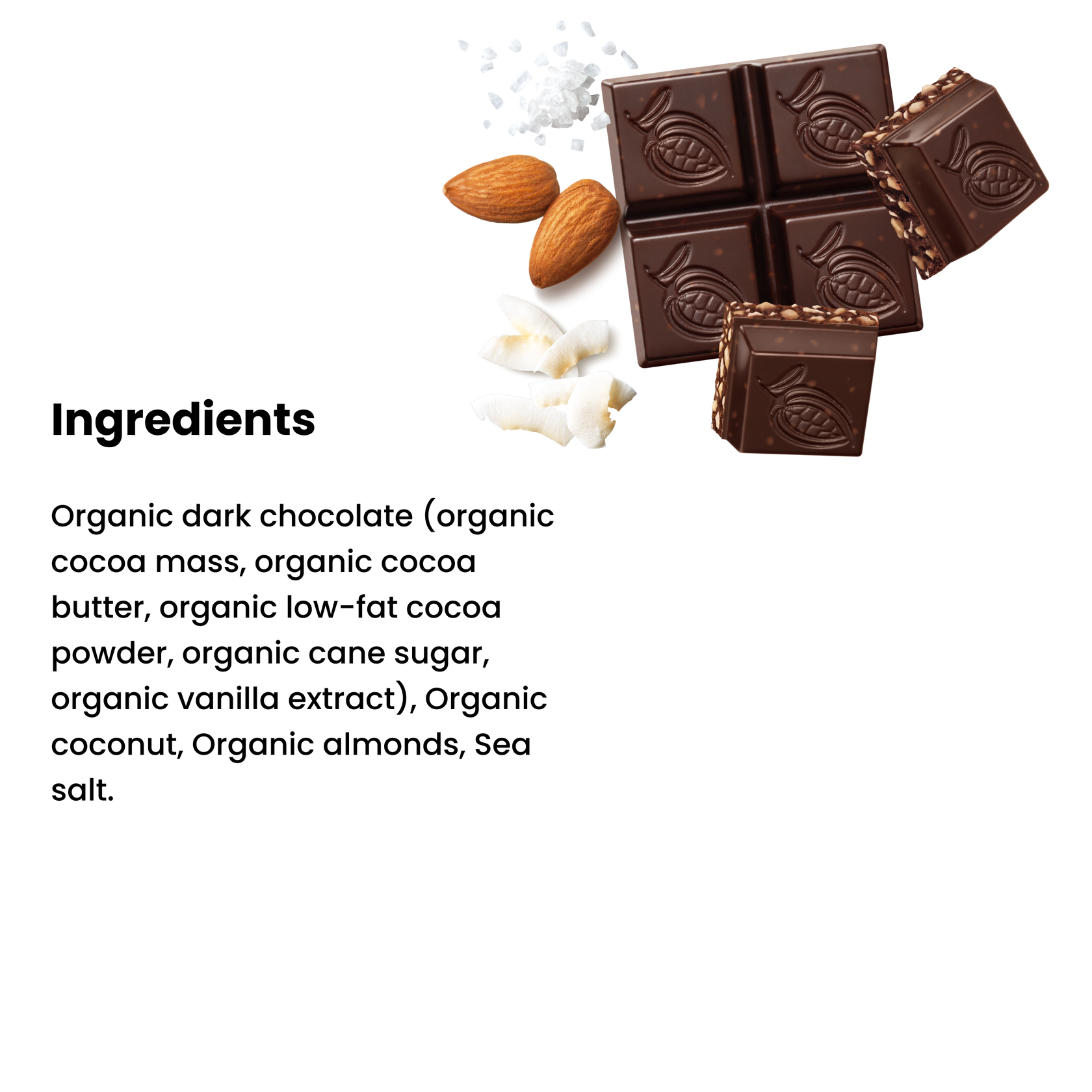 Sea Salt Almond Snaps | Chocxo Snacks