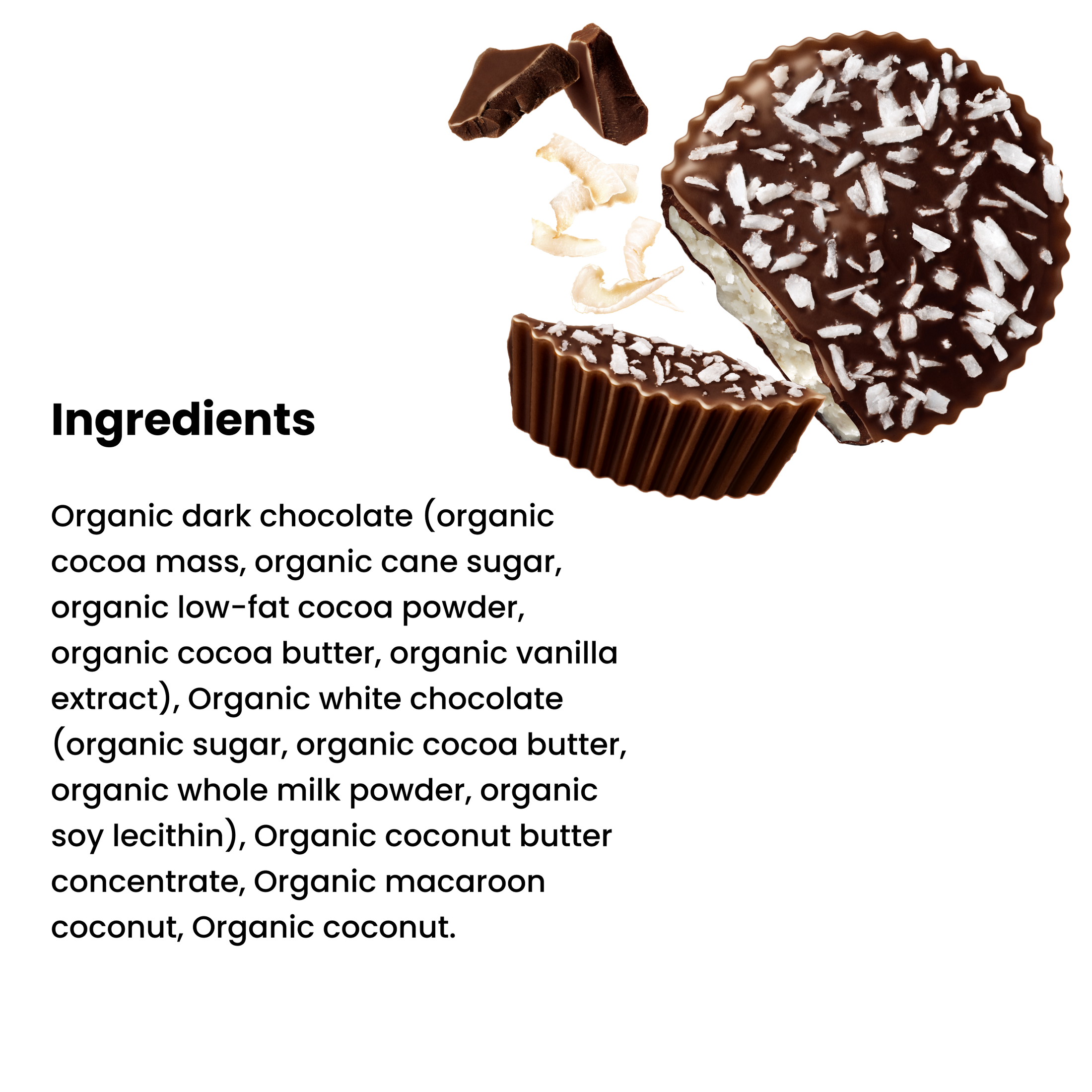 Dark Chocolate Coconut Cups – Chocxo