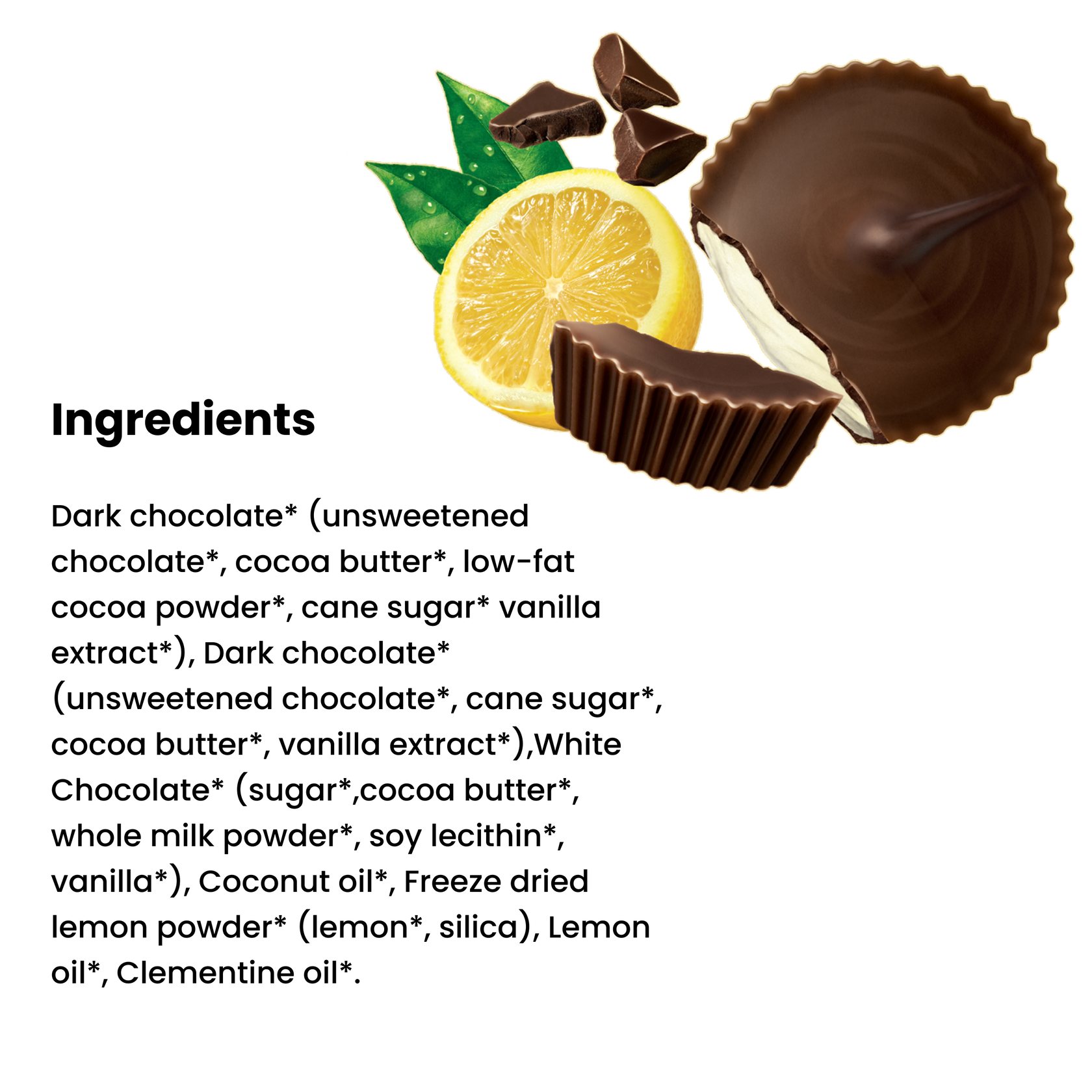 Dark Chocolate Lemon Crème Cups – Chocxo