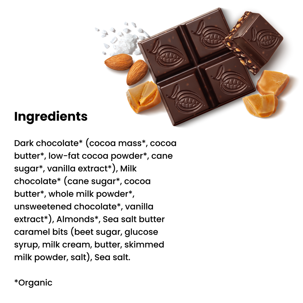 Dark Milk Chocolate Toffee, Almond & Sea Salt Snaps – Chocxo